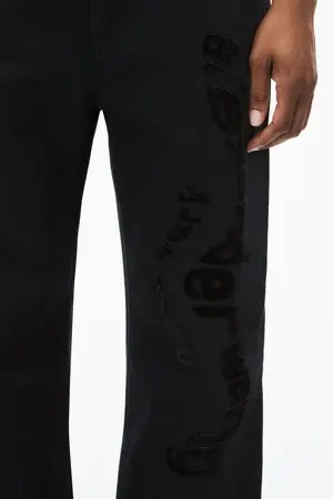 Alexander Wang Mid-rise Straight-leg Jeans - Black