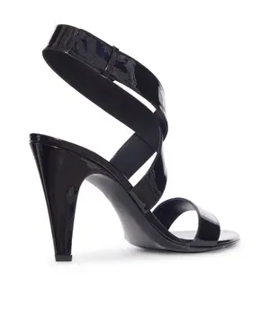 Alaïa Cone Heeled Ankle Strap Sandals - Black