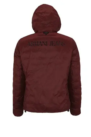Emporio Armani Puffer Jacket With Color Block Detail