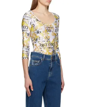 Versace Baroque Print Long-sleeve Top
