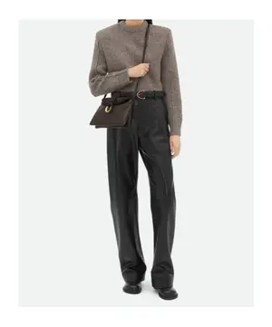 Bottega Veneta Liberta Small Crossbody Bag - Fudge