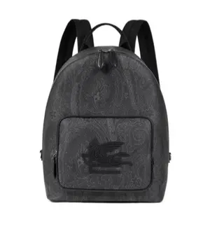 Etro Paisley Jacquard Backpack - Black
