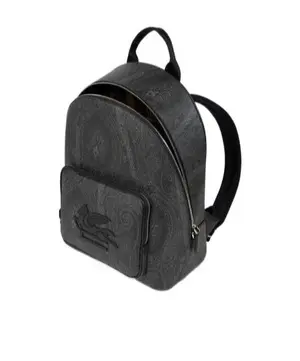 Etro Paisley Jacquard Backpack - Black