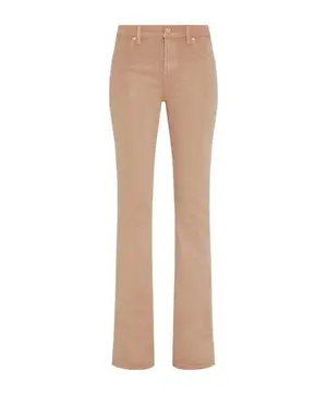 7 For All Mankind Bootcut Coated Stretch Trousers