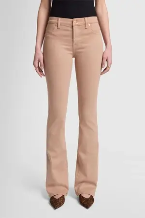 7 For All Mankind Bootcut Coated Stretch Trousers
