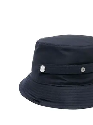 Alexander McQueen Logo Print Bucket Hat - Blue