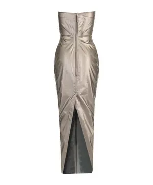 Rick Owens Strapless Bustier Gown - Gray