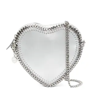 Stella McCartney Heart-shaped Crossbody Bag - Silver