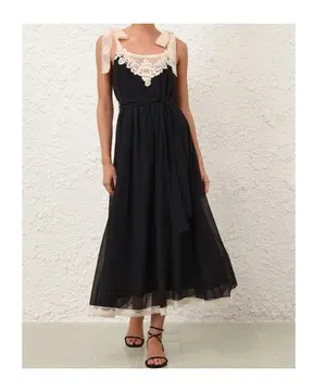 Zimmermann Roselight Lace-trim Maxi Dress