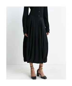 LEMAIRE Balloon Skirt In Silk Crepe De Chine