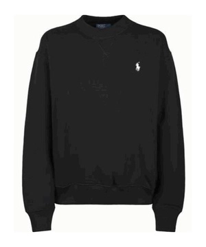 Ralph Lauren Polo Logo Embroidered Crewneck Sweatshirt - Black