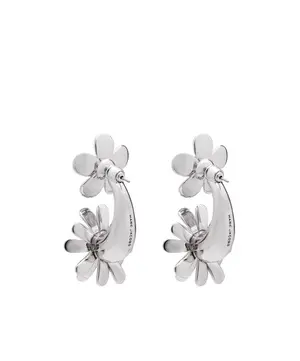 Marc Jacobs Daisy Wild Statement Earrings - Silver