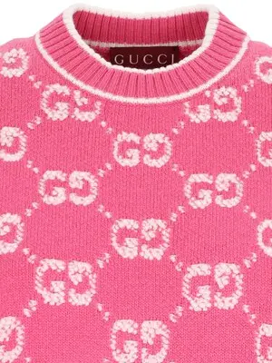 Gucci Gg Jacquard Knitted Top