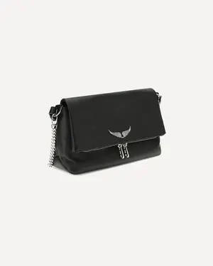 Zadig&Voltaire Wings-logo Chain-strap Shoulder Bag - Black