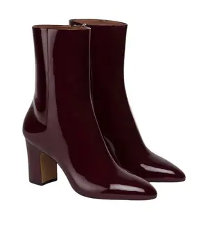 Paris Texas Pointed Toe Chunky Heel Ankle Boots