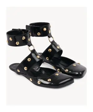 Chloé Jade Embellished Ballerinas - Black