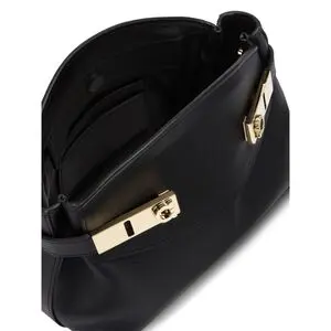 FERRAGAMO Hug Shoulder Bag - Black