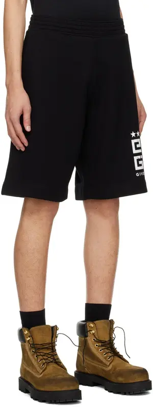 Givenchy Logo Printed Shorts - Black