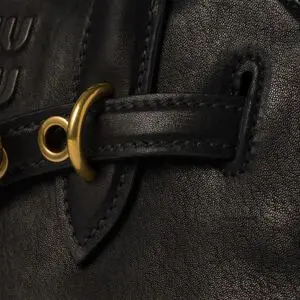 Miu Miu Nappa Leather Top-handle Bag - Black