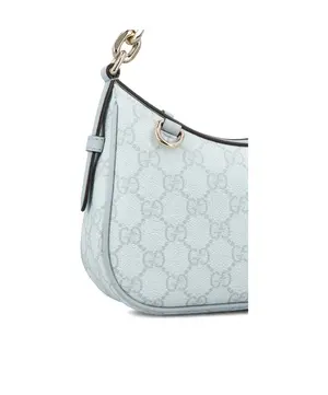 Gucci Gg Emblem Zipped Small Shoulder Bag - Multicolor