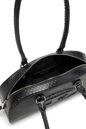 DIESEL® 1dr Dome Embossed Shoulder Bag - Black