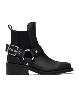 GANNI Low Cut Biker Chelsea Boots