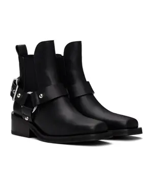 GANNI Low Cut Biker Chelsea Boots