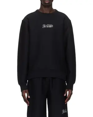 Burberry Logo Printed Crewneck Sweatshirt - Charcoal