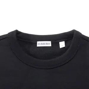 Burberry Logo Printed Crewneck Sweatshirt - Charcoal