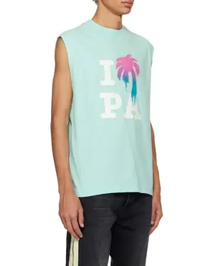 Palm Angels I Love Pa" Printed Sleeveless Vest