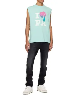 Palm Angels I Love Pa" Printed Sleeveless Vest
