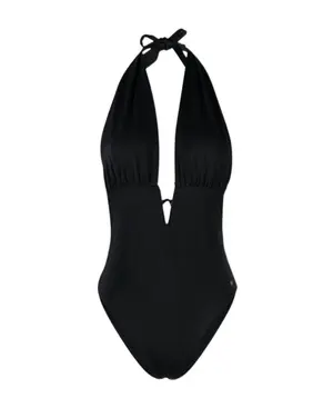 TOM FORD V-neck Halterneck One-piece Swimsuit - Black