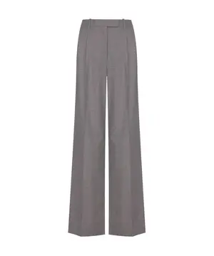 Givenchy Wide-leg Pleated Casual Pants - Gray