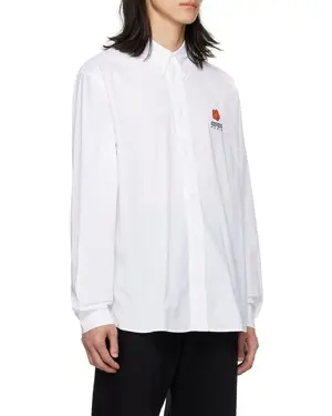 Kenzo Boke Flower Embroidered Buttoned Shirt