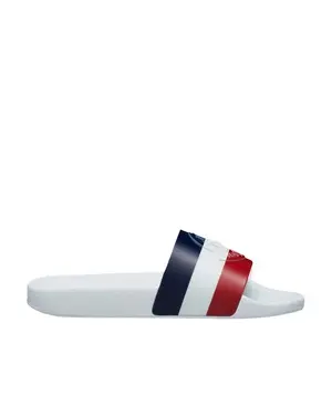 Moncler Basile Logo Embossed Slides - Multicolor