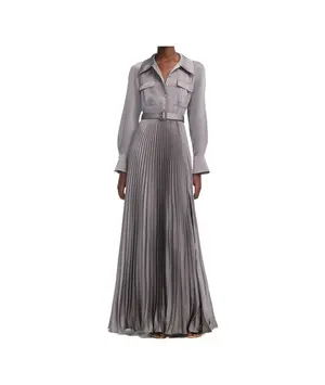 SELF-PORTRAIT Pleated Maxi Dress