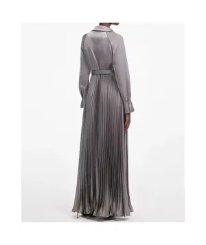 SELF-PORTRAIT Pleated Maxi Dress