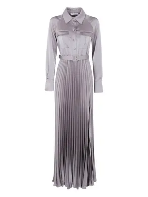 SELF-PORTRAIT Pleated Maxi Dress