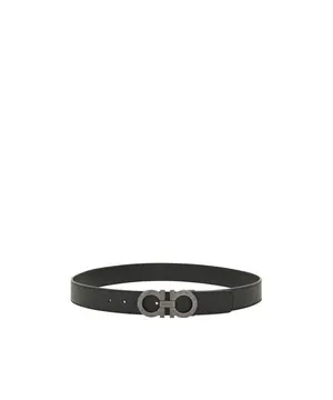 FERRAGAMO Adjustable Waist Belt With Detachable Buckles - Black