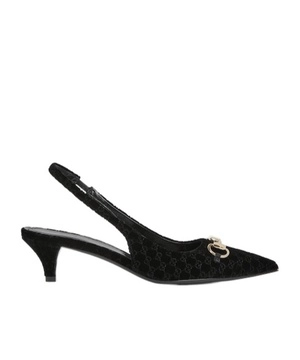 Gucci Horsebit Slingback Pumps - Black