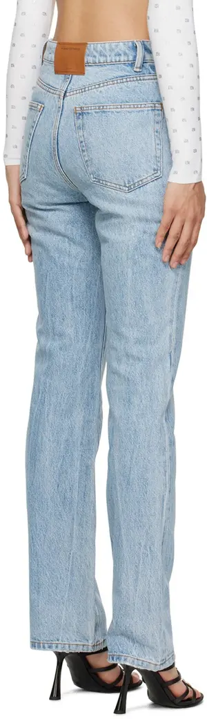 Alexander Wang High-waisted Straight Leg Jeans