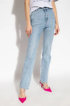 Alexander Wang High-waisted Straight Leg Jeans