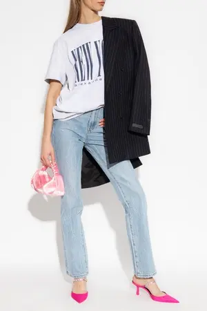 Alexander Wang High-waisted Straight Leg Jeans