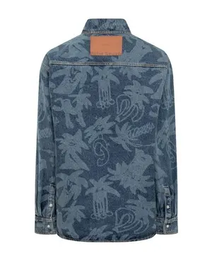 Palm Angels Palmity Button-up Denim Shirt