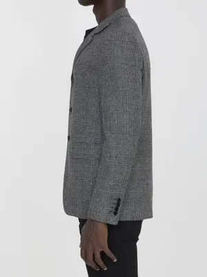 Celine Prince Of Wales Wool Blazer