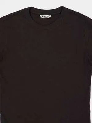 Auralee Brushed Jersey T-shirt - Ink Black