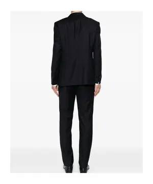 Tagliatore Long-sleeved Suit And Trousers Two-piece Set - Black