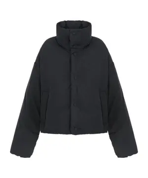 AMI Paris High-neck Padded Jacket - Black