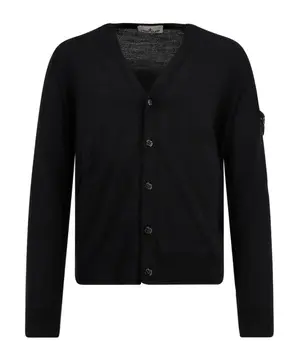 Stone Island Button Detailed Cardigans For Men