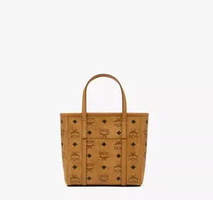Mcm Mini Shopper Bag - Cognac